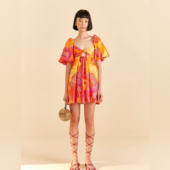 FARM Rio | Dresses | Nwt Farm Rio Summer Garden Ombre Mini Dress | Poshmark